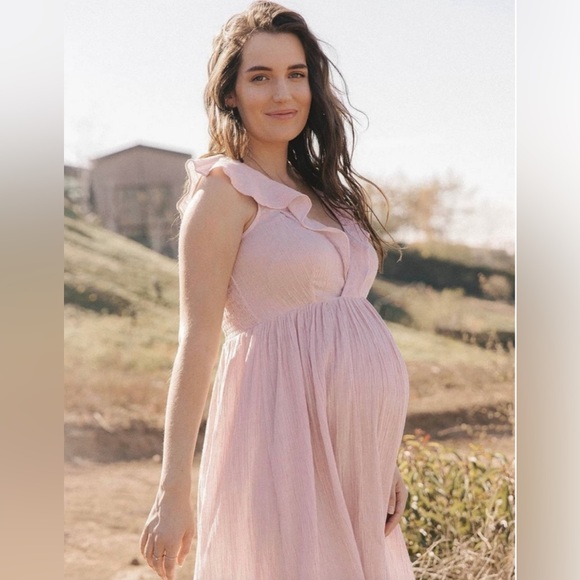 Hatch | Dresses | Hatch Iris Pink Gingham Sarah Maxi Dress | Poshmark